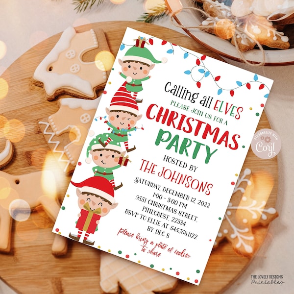 Elf Invitation - Etsy