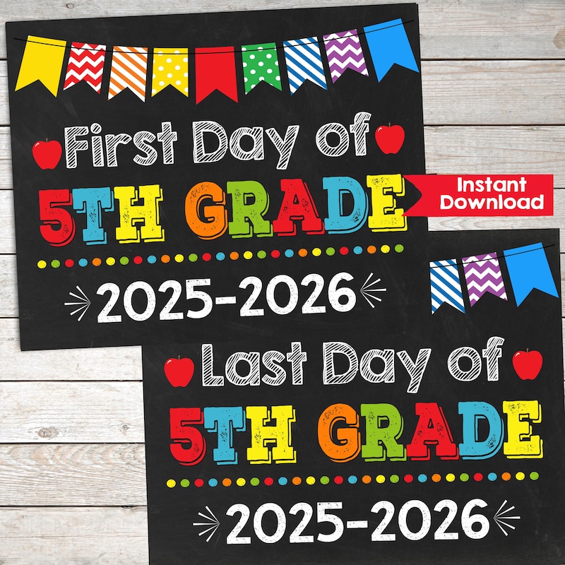 5th Grade Sign - Etsy