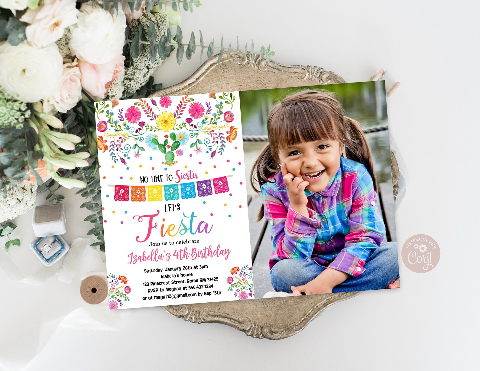 EDITABLE Fiesta Invitation Invitation Fiesta Birthday | Etsy