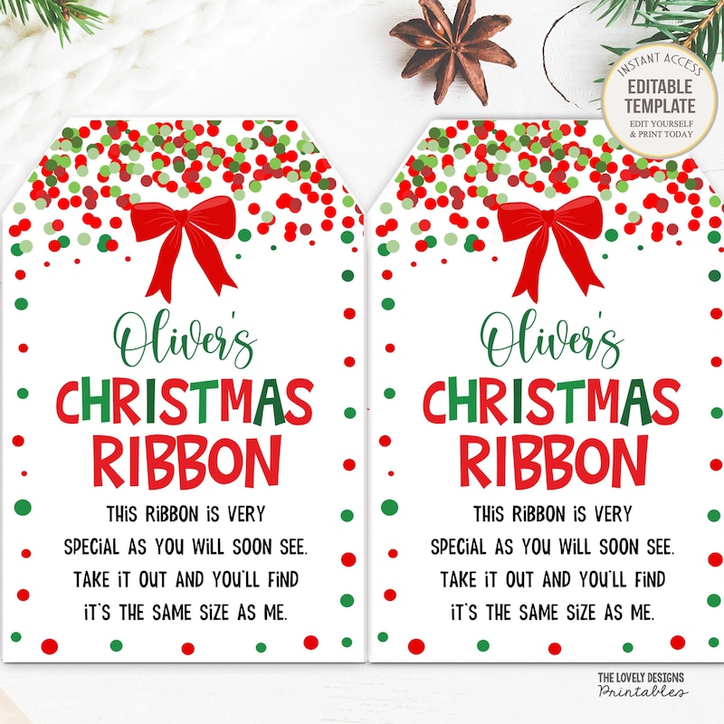 Christmas Ribbon - Etsy
