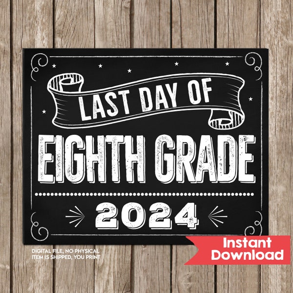 First Day of 8th Grade - Etsy