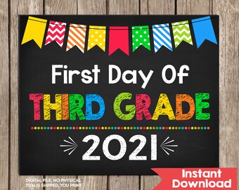 3rd Grade Sign | Etsy