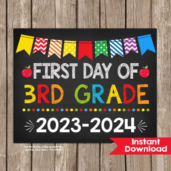 3rd Grade Sign - Etsy