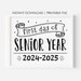 First Day of Senior Year Sign Printable Senior Photo Prop Modern Sign ...
