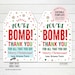 Christmas Appreciation Gift Tag, You're the Bomb, Teacher Employee ...