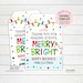 EDITABLE Christmas Tag School Merry & Bright Gift Tag Holidays Gift Tag ...