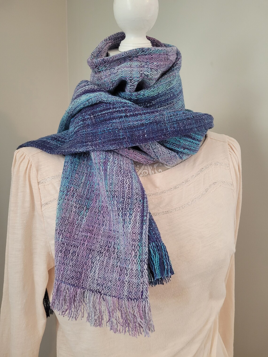 Everbliss Scarf (silk Nettle Weft) - Etsy