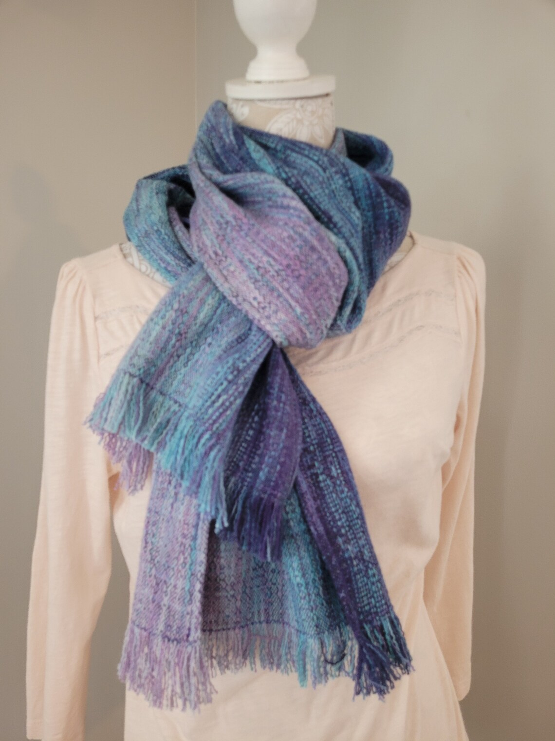 Everbliss Scarf (silk Nettle Weft) - Etsy