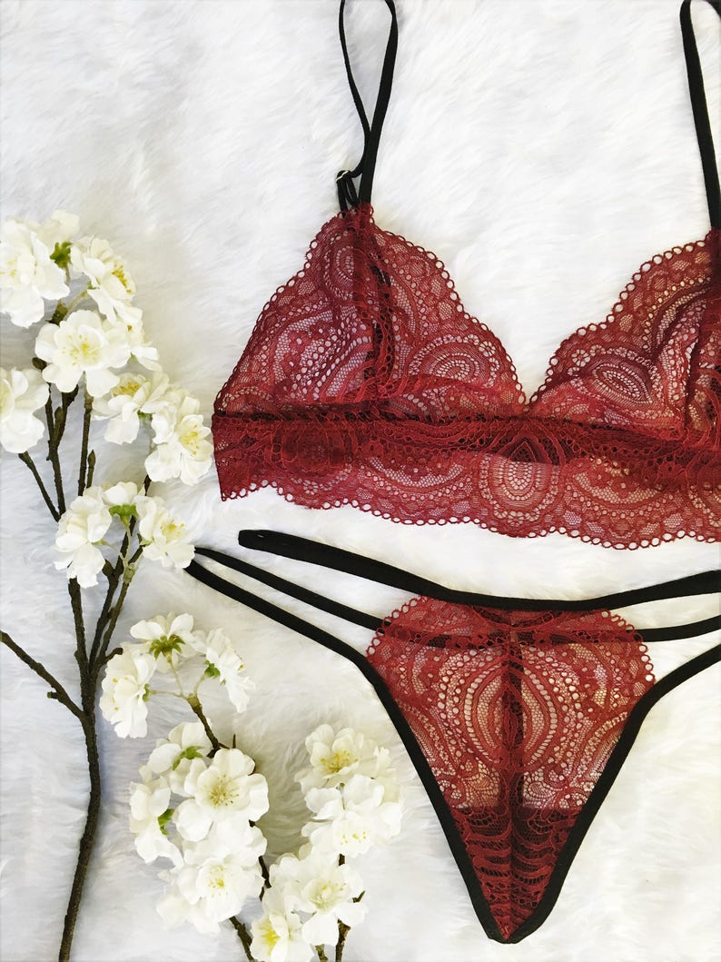 Sexy Lingerie Set Camilla Honeymoon Lingerie Sheer Lingerie Strappy