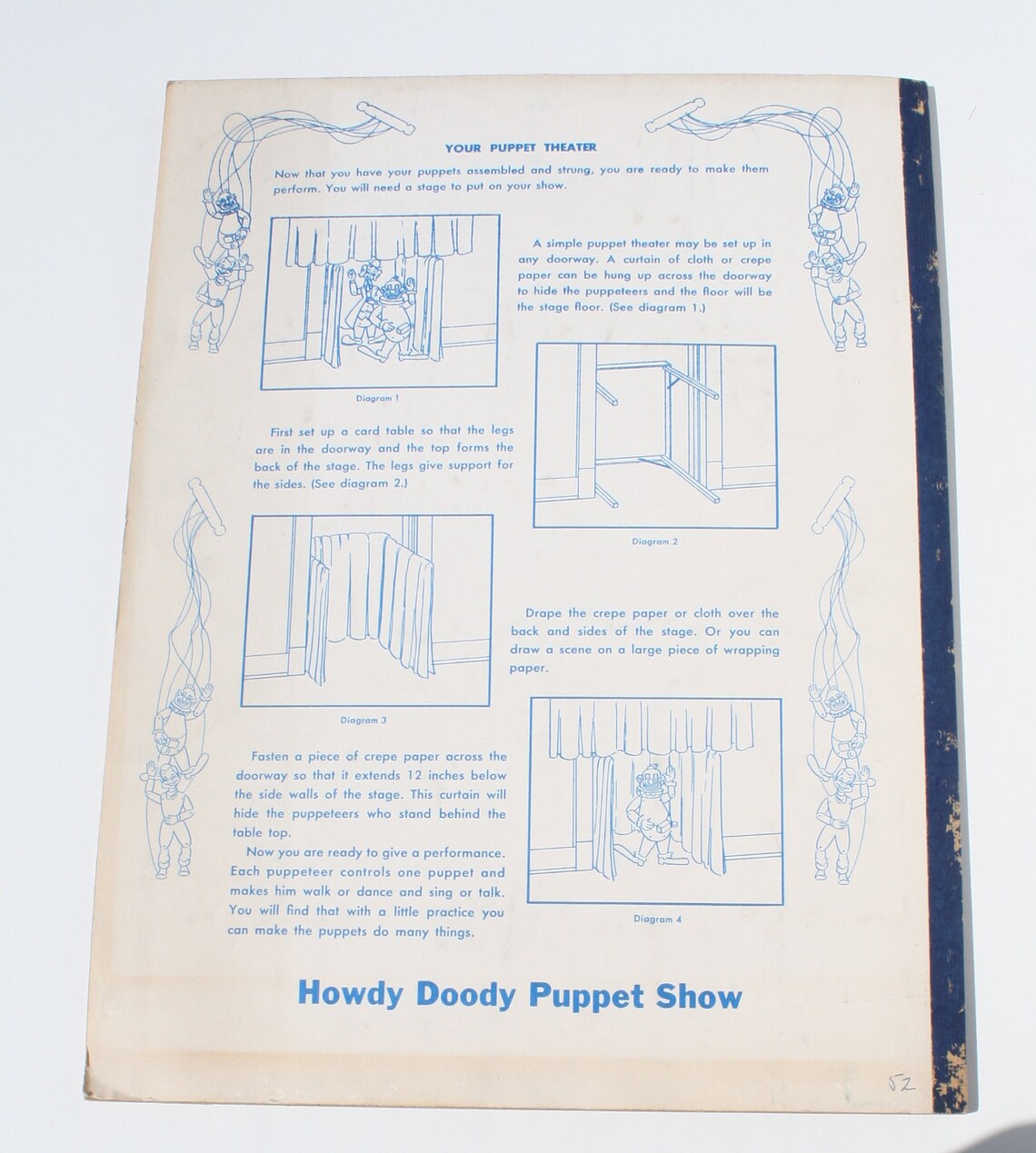 Make Your Howdy Doody Puppet Show Whitman Publishing Co. 1952 - Etsy