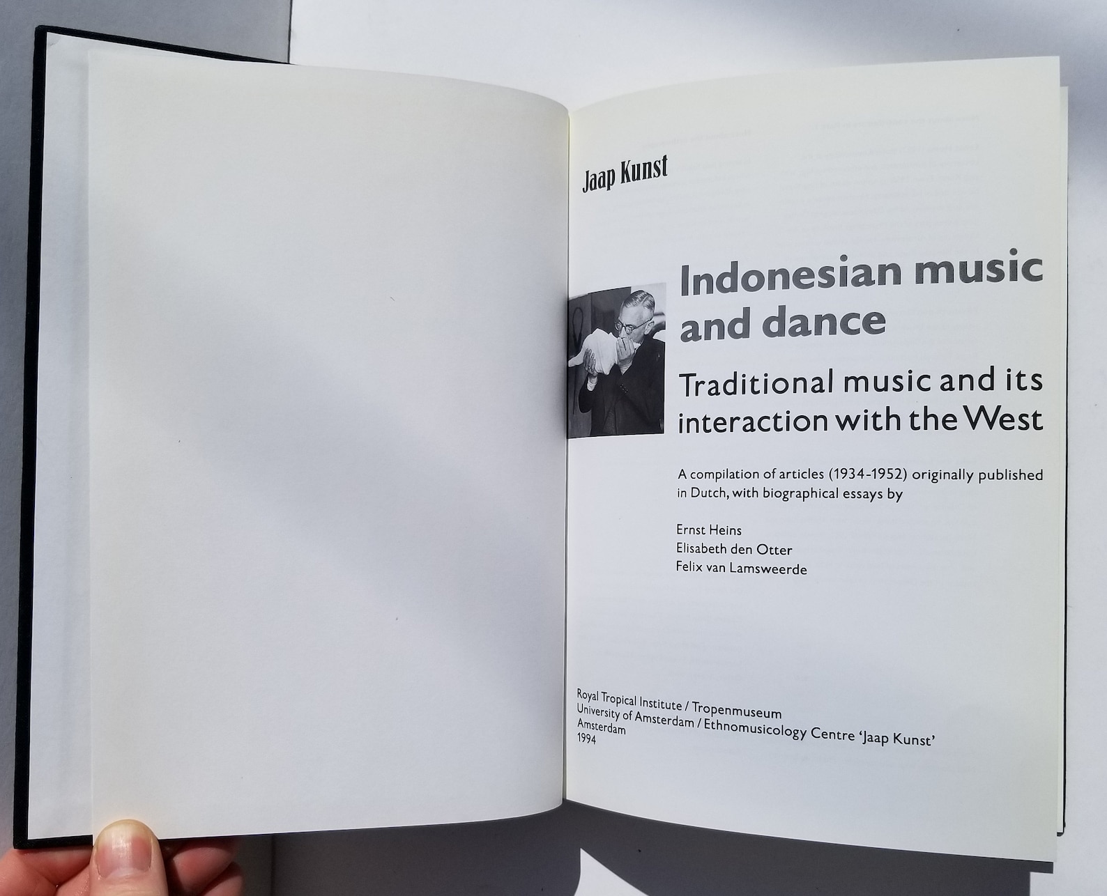 Indonesian Music and Dance by Jaap Kunst Royal Tropical | Etsy