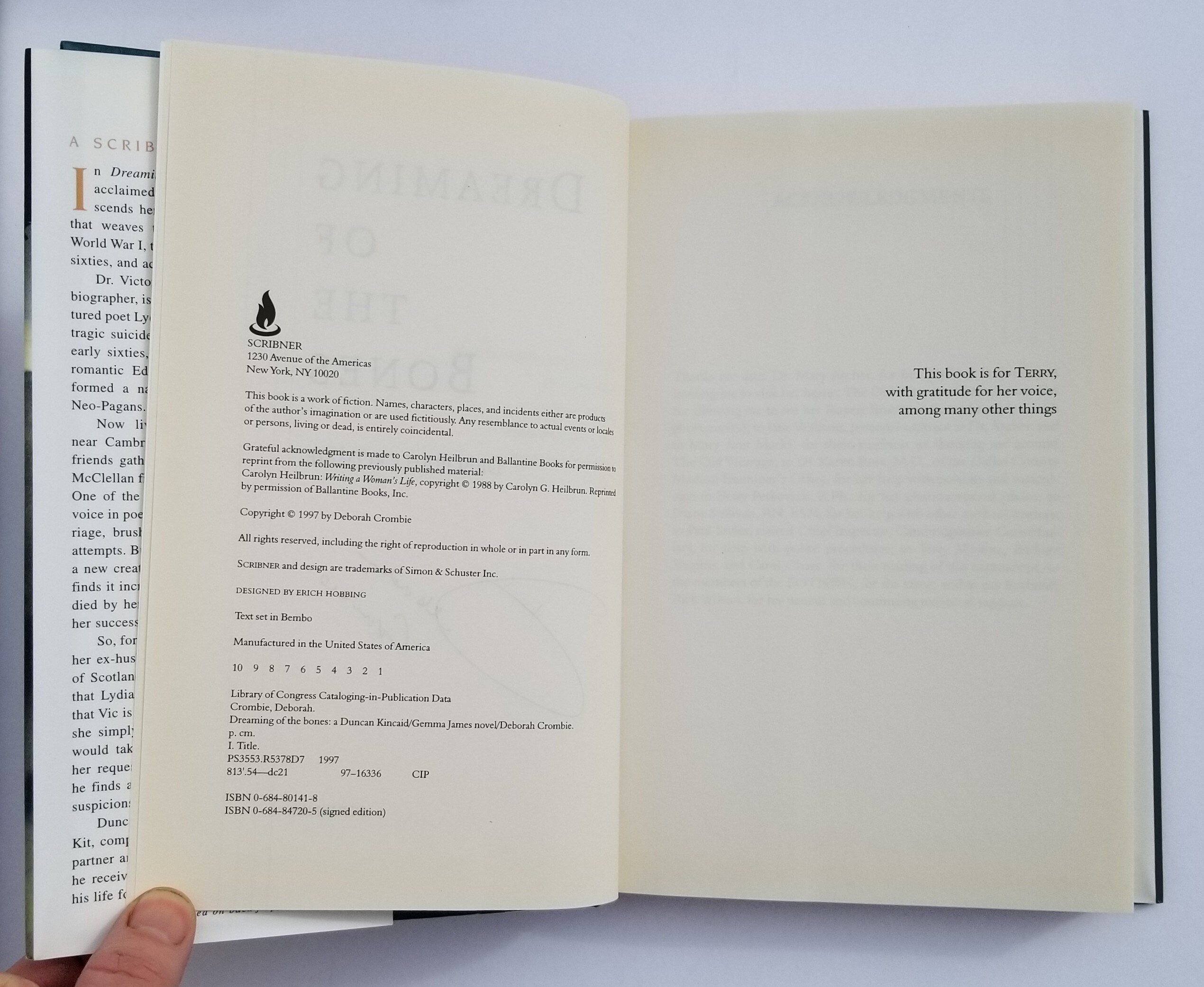 Dreaming of the Bones de Deborah Crombie Scribner 1997 - Etsy España