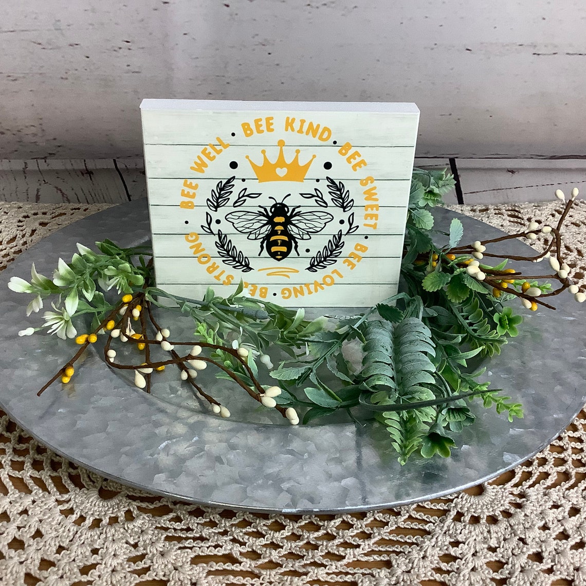 Bee Shelf Sitter Tiered Tray Tray Styling Bee Honey Apiary Bee - Etsy