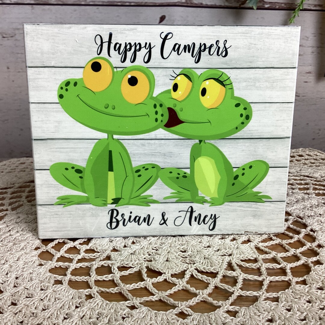 Camping Themed Shelf Sitter Signs,camping Frogs,rpod,welcome to Our ...