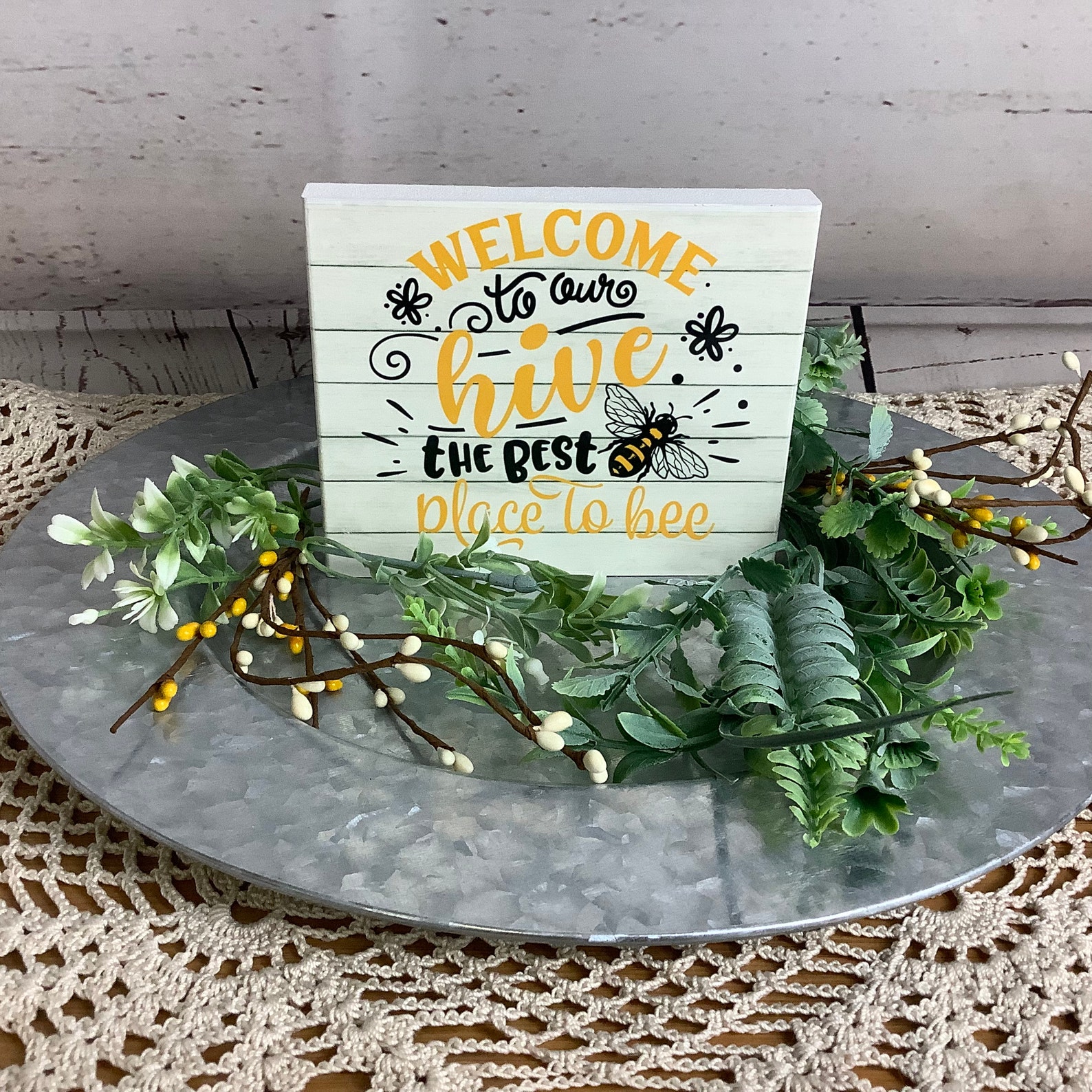 Bee Shelf Sitter Tiered Tray Tray Styling Bee Honey Apiary Bee - Etsy