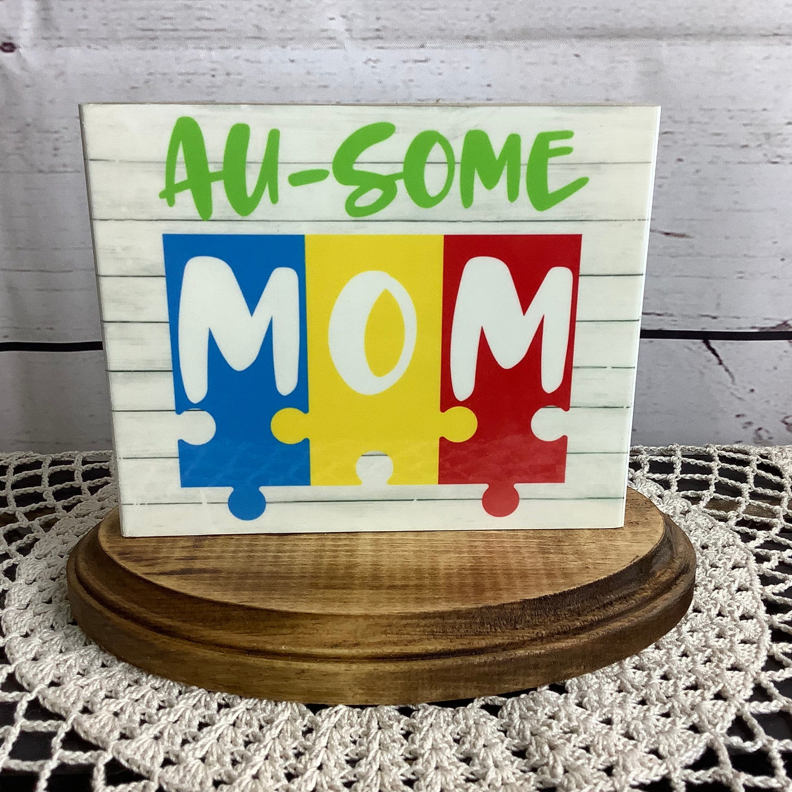 Autism Awareness Shelf Sitterautism Signautism Word - Etsy