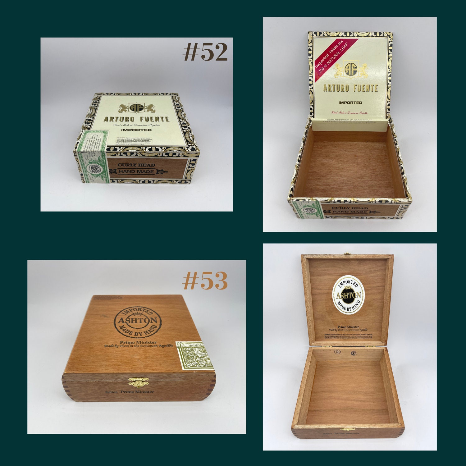 Custom Cigar Box Jewelry Box Ring Display Cufflink Box Stud | Etsy