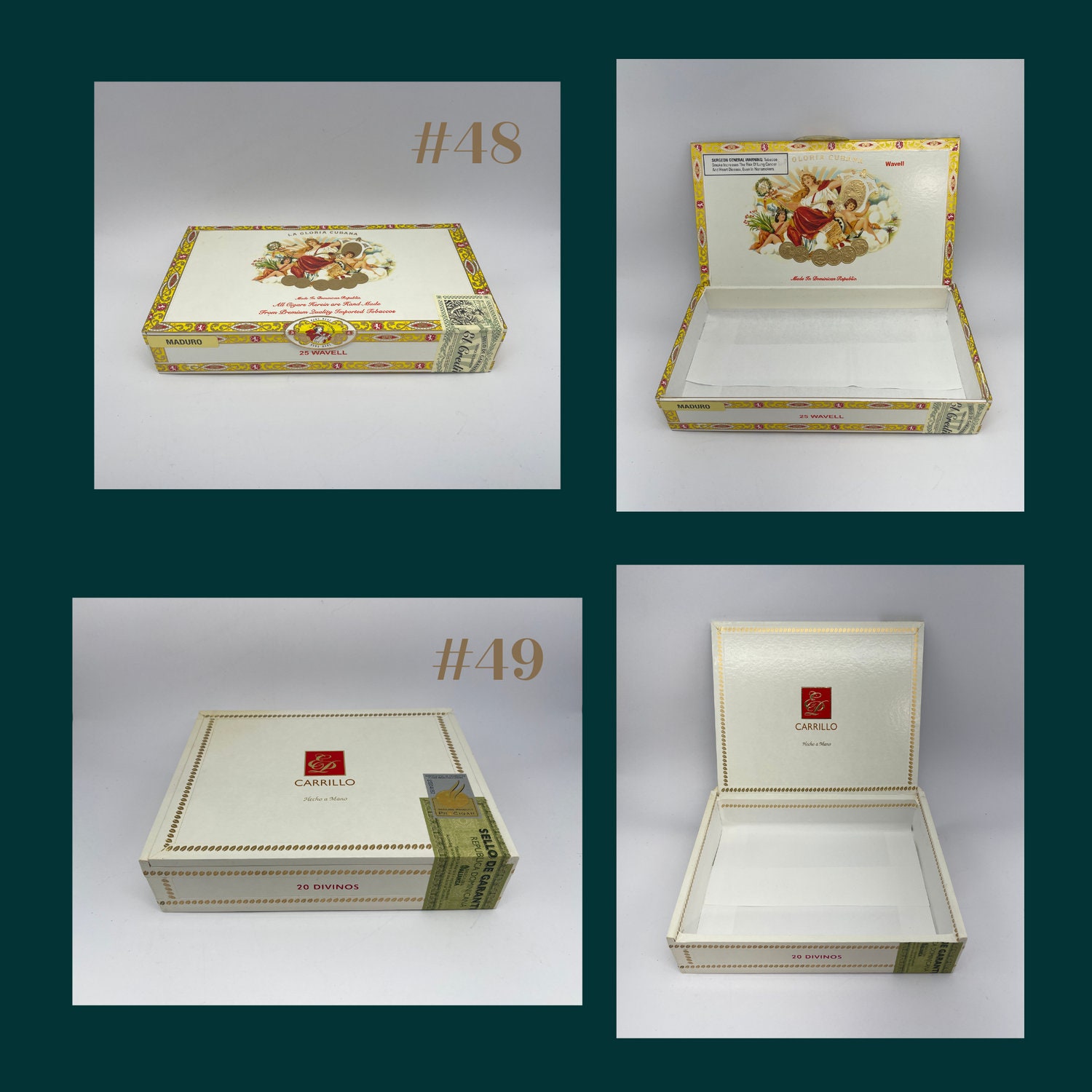 Custom Cigar Box Jewelry Box Ring Display Cufflink Box Stud | Etsy