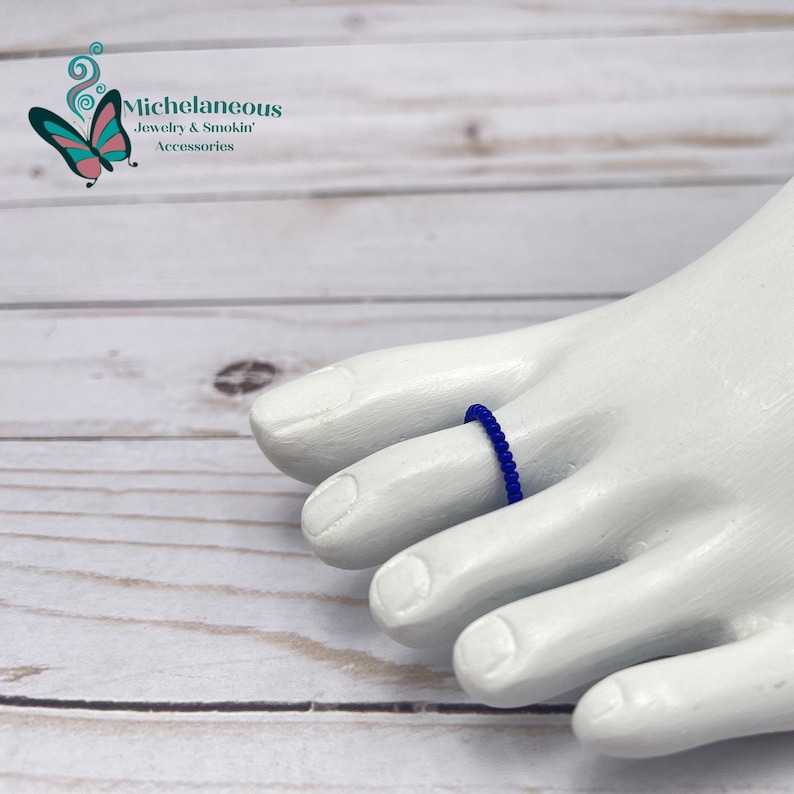 Royal Blue Anti Bullying Awareness Elastic Ring Child Abuse Rings ...