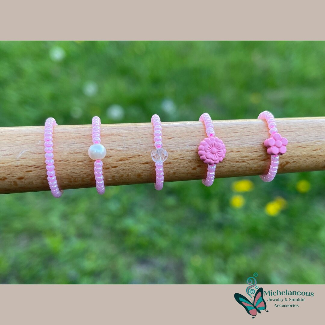 Pink Awareness Month Ring Breast Cancer Rings Nursing Mothers Toe Birth ...