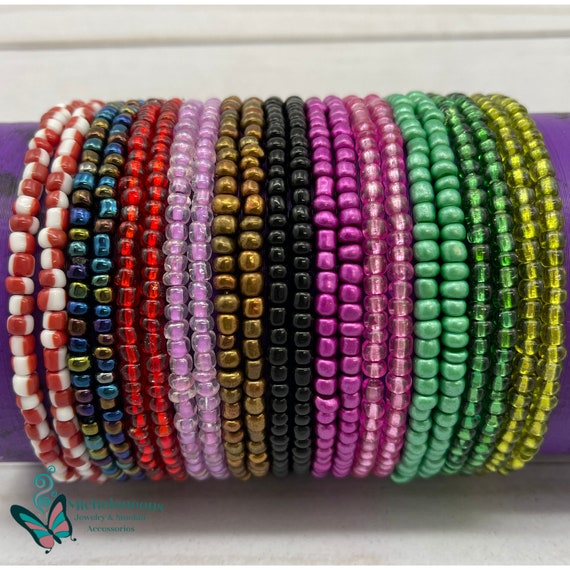 Elastic Beaded Bracelets Stacking Anklets Stackable Anklet - Etsy