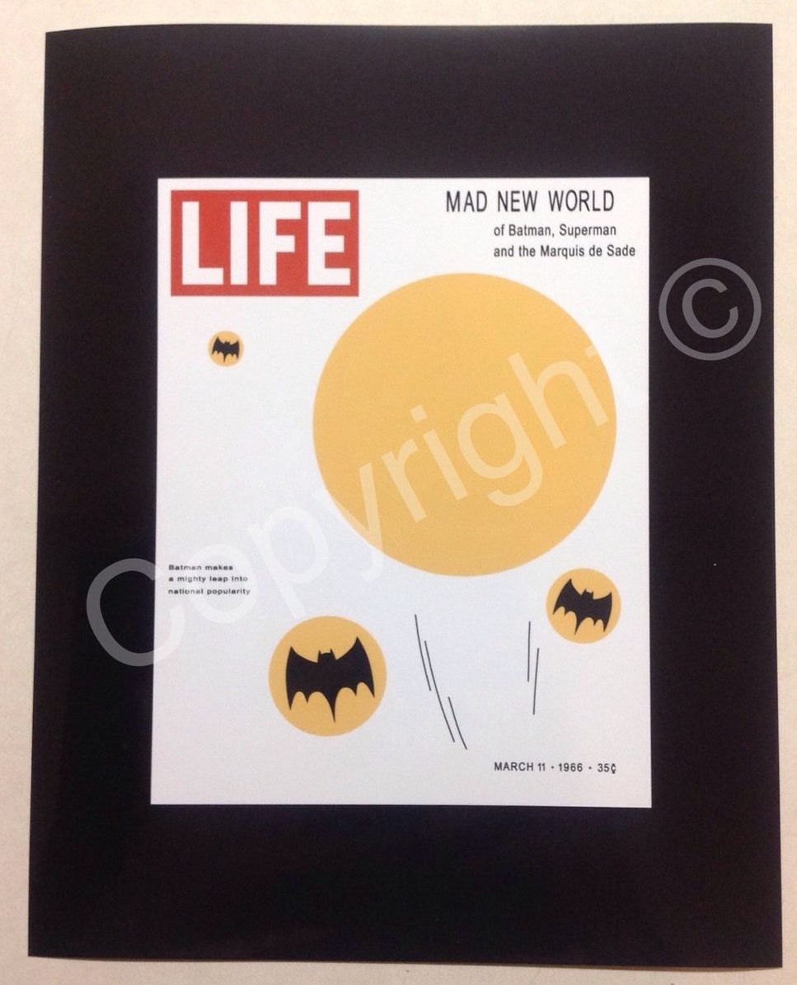 1966 Batman Life Magazine Display Print for Your 2014 Hallmark - Etsy
