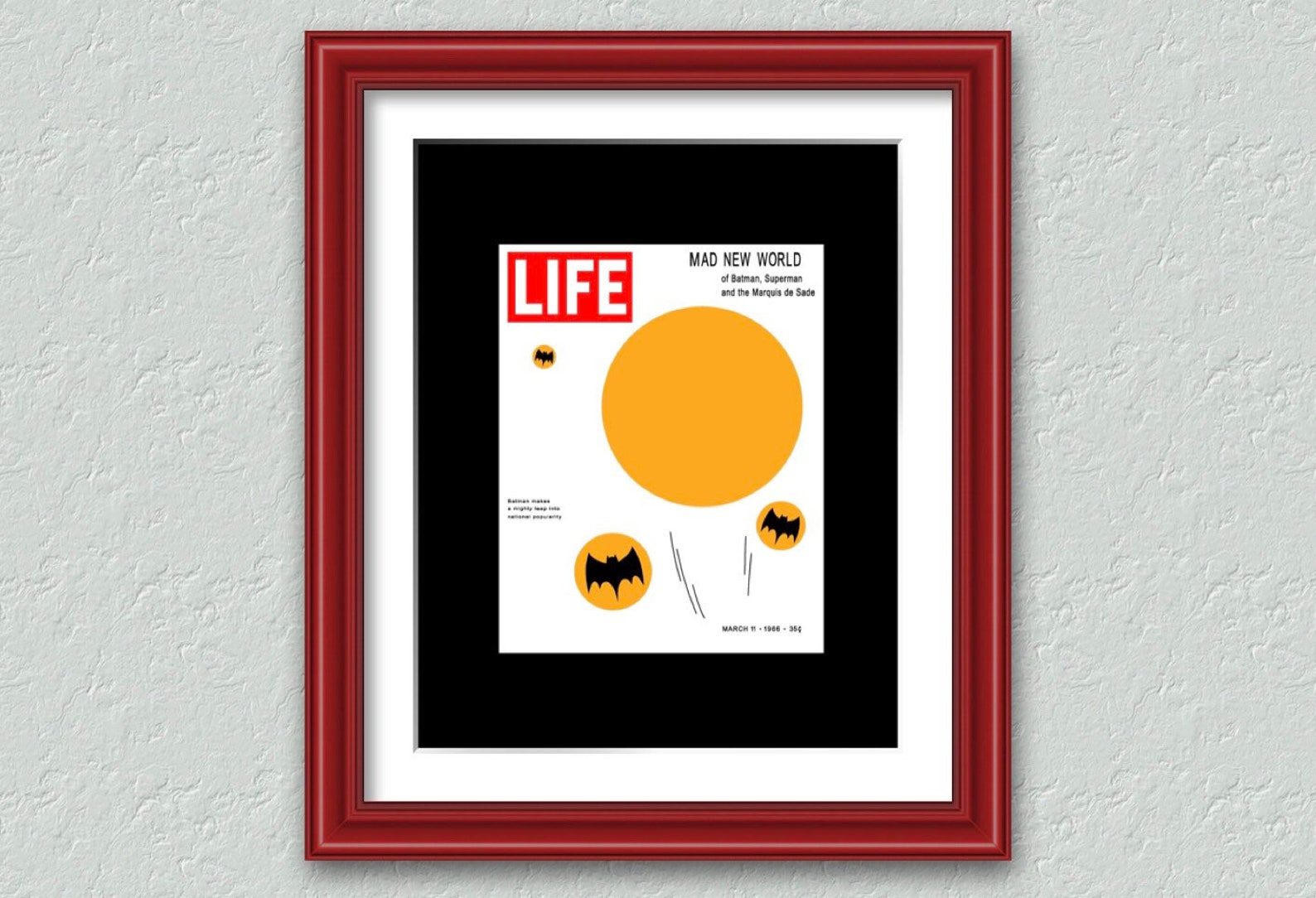 1966 Batman Life Magazine Display Print for Your 2014 Hallmark - Etsy