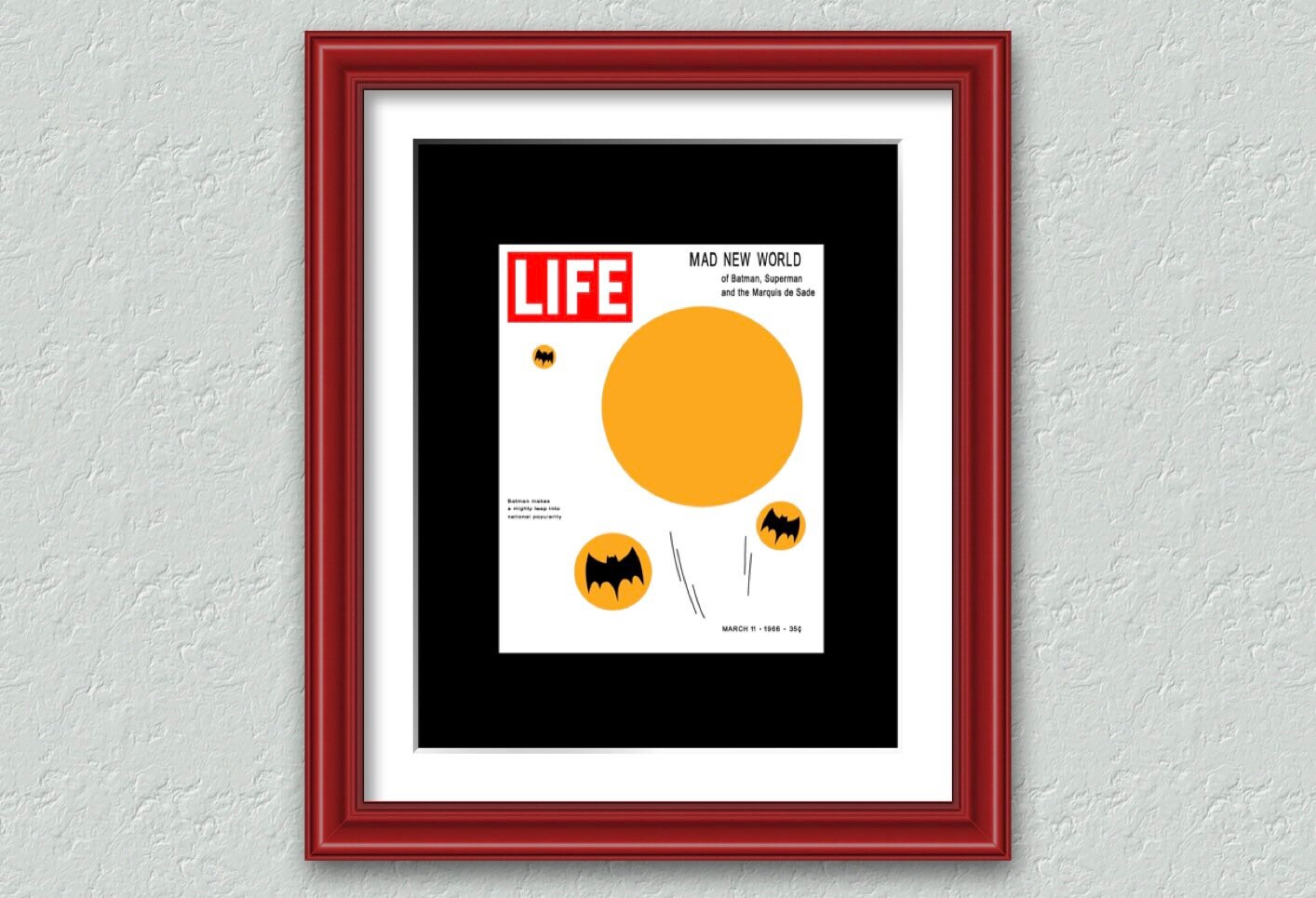 1966 Batman Life Magazine Display Print for Your 2014 Hallmark - Etsy