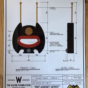 1966 Bat Radio "version A" Art Print Signed & Numbered by Artist ...