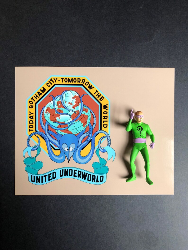 1966 Batman Movie UNITED UNDERWORLD Display Print for Your - Etsy
