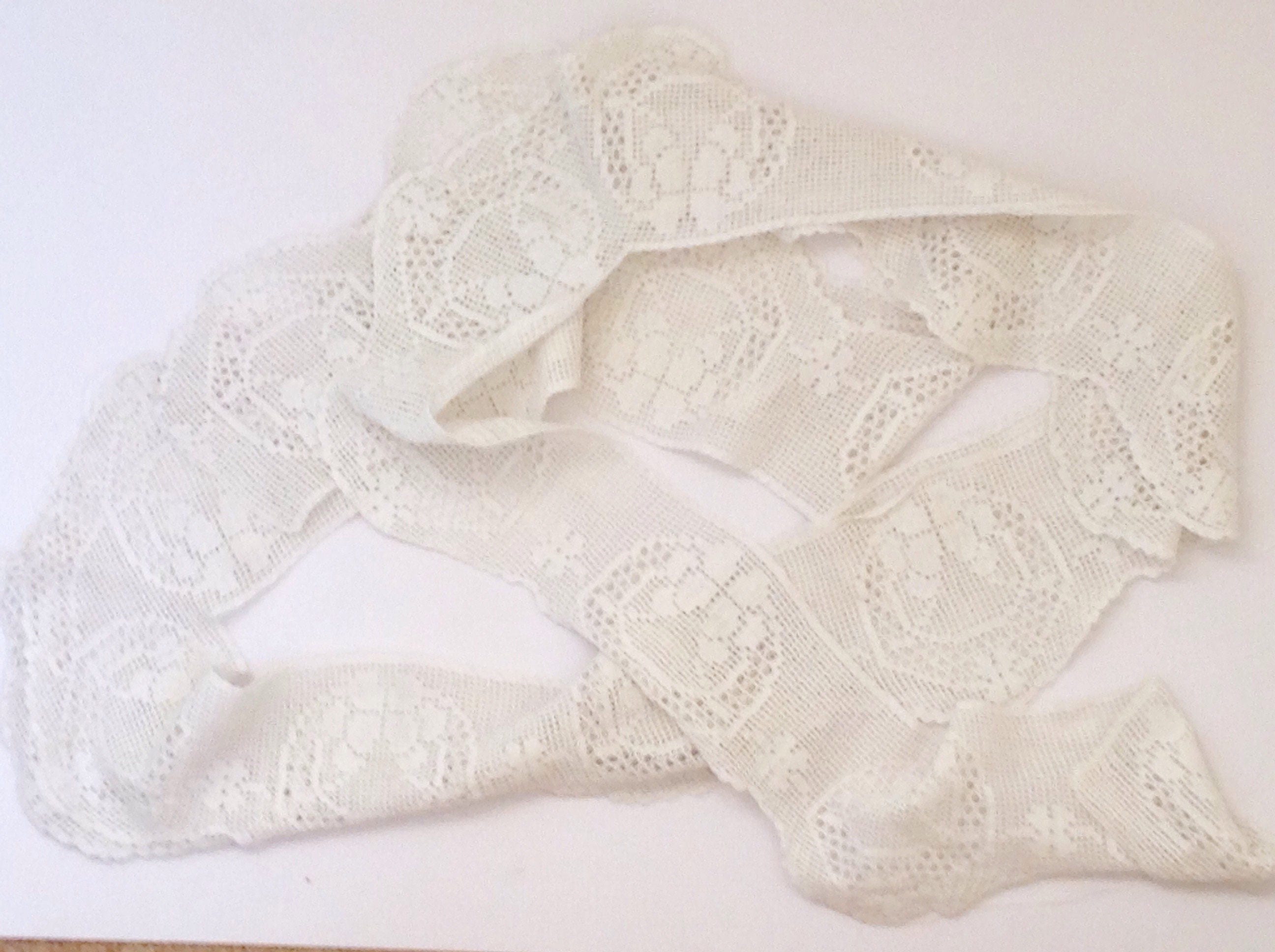 Vintage Cotton Handmade Lacework Borders Decorative Lacework - Etsy UK