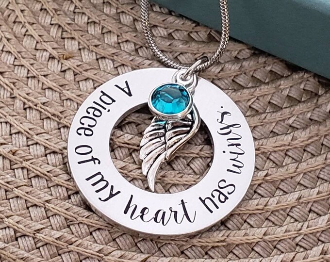 Bereavement Necklace For Loss of loved One Memorial Keepsake | Etsy