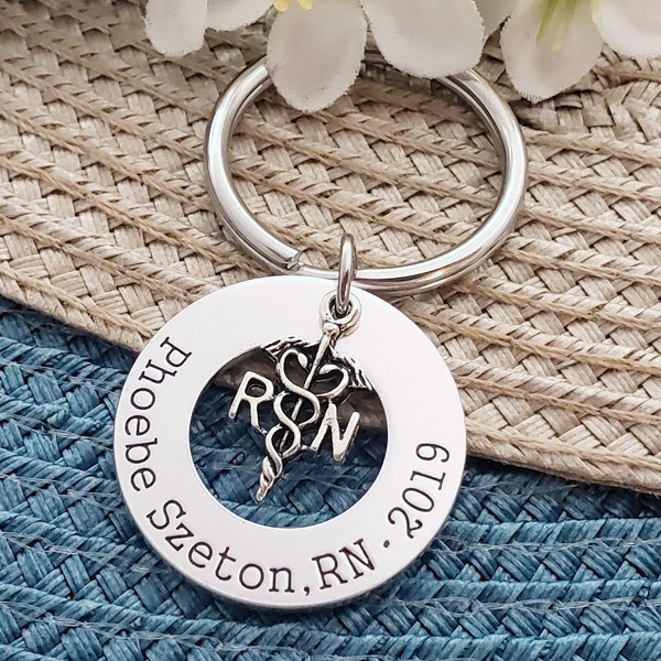 Rn Keychain - Etsy