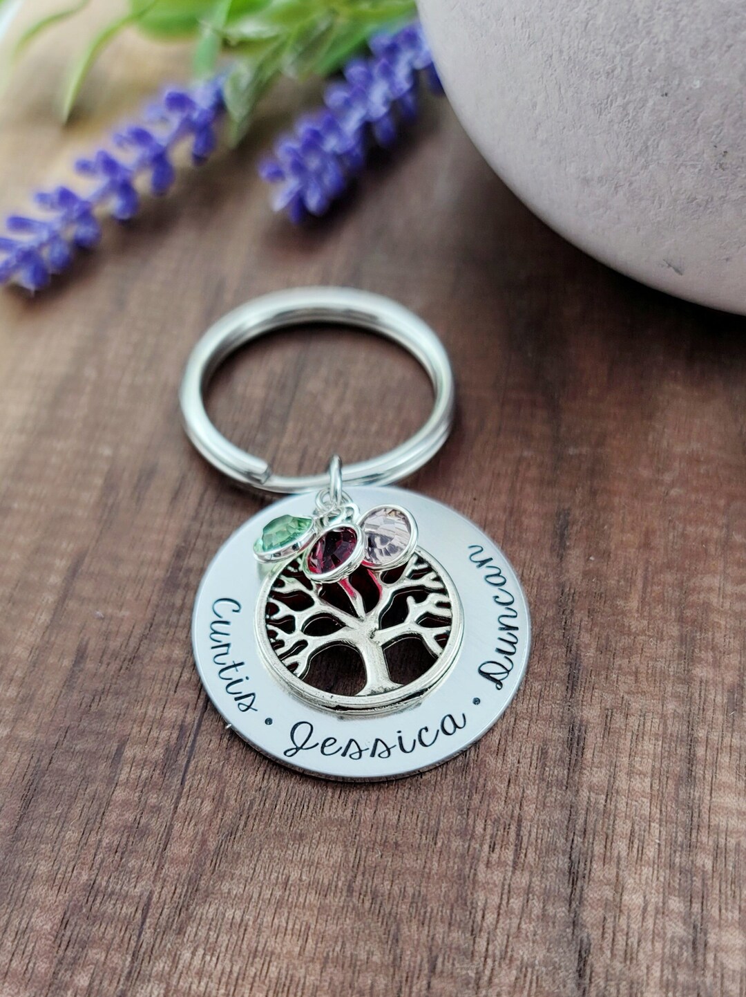 Mothers Keychain With Birthstones | Personalized Gifts for Mom | Family ...