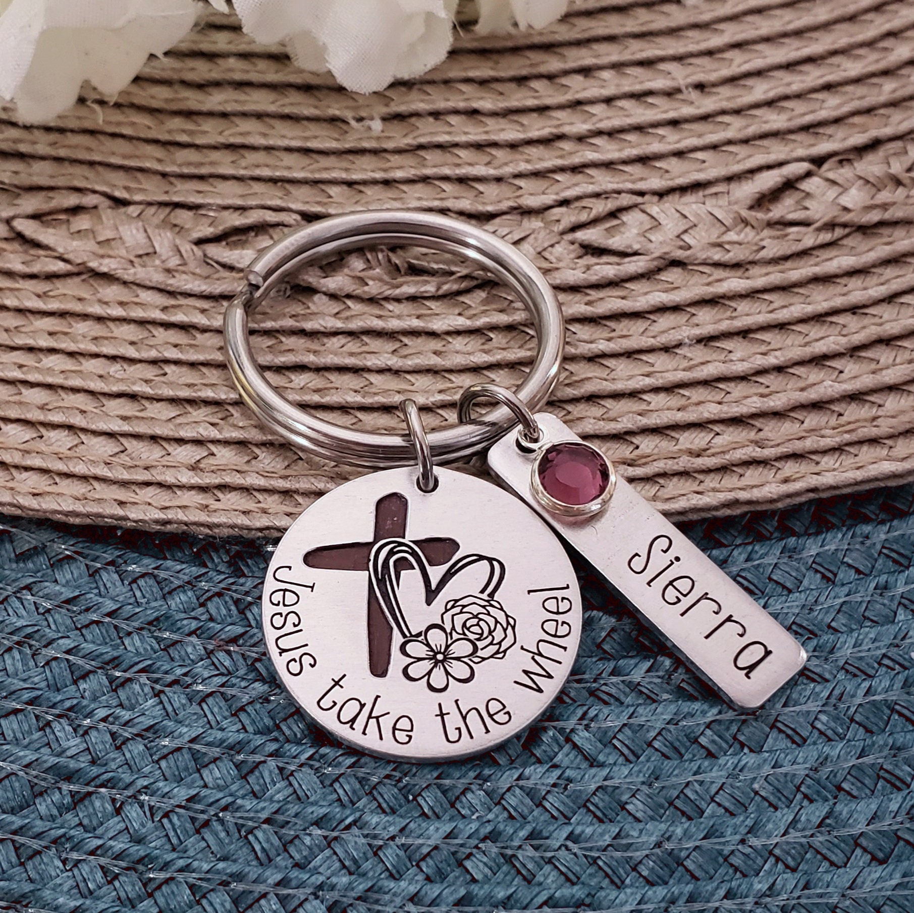 Jesus Take The Wheel Keychain Christian Keychain Drive | Etsy