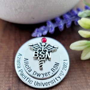 BSN Pins for Nurse Graduation Nursing Pin for Pinning - Etsy