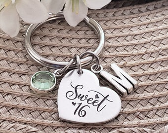 Sweet 16 Keychain Birthday Gifts Sweet 16 Gifts for | Etsy