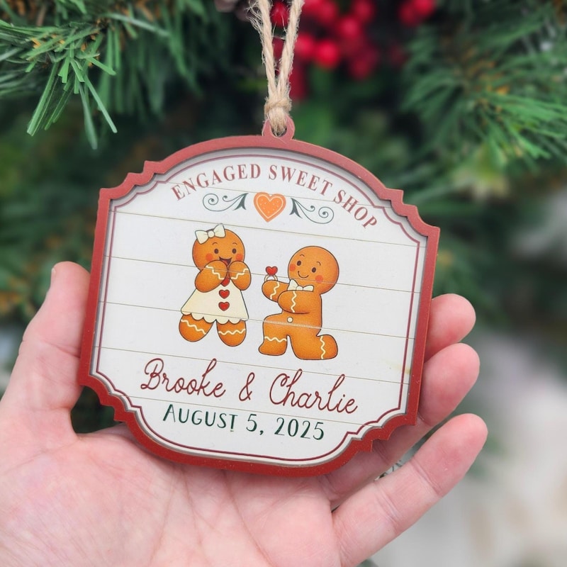 Gingerbread Engaged - Etsy