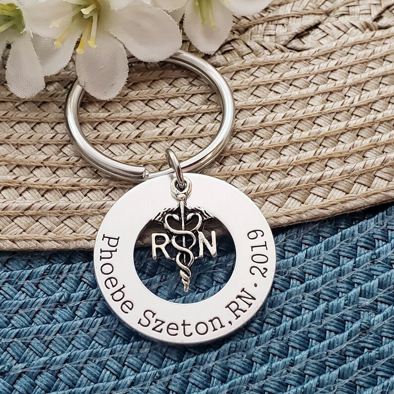 RN Graduate Keychain Registered Nurse Gifts RN Keychain - Etsy