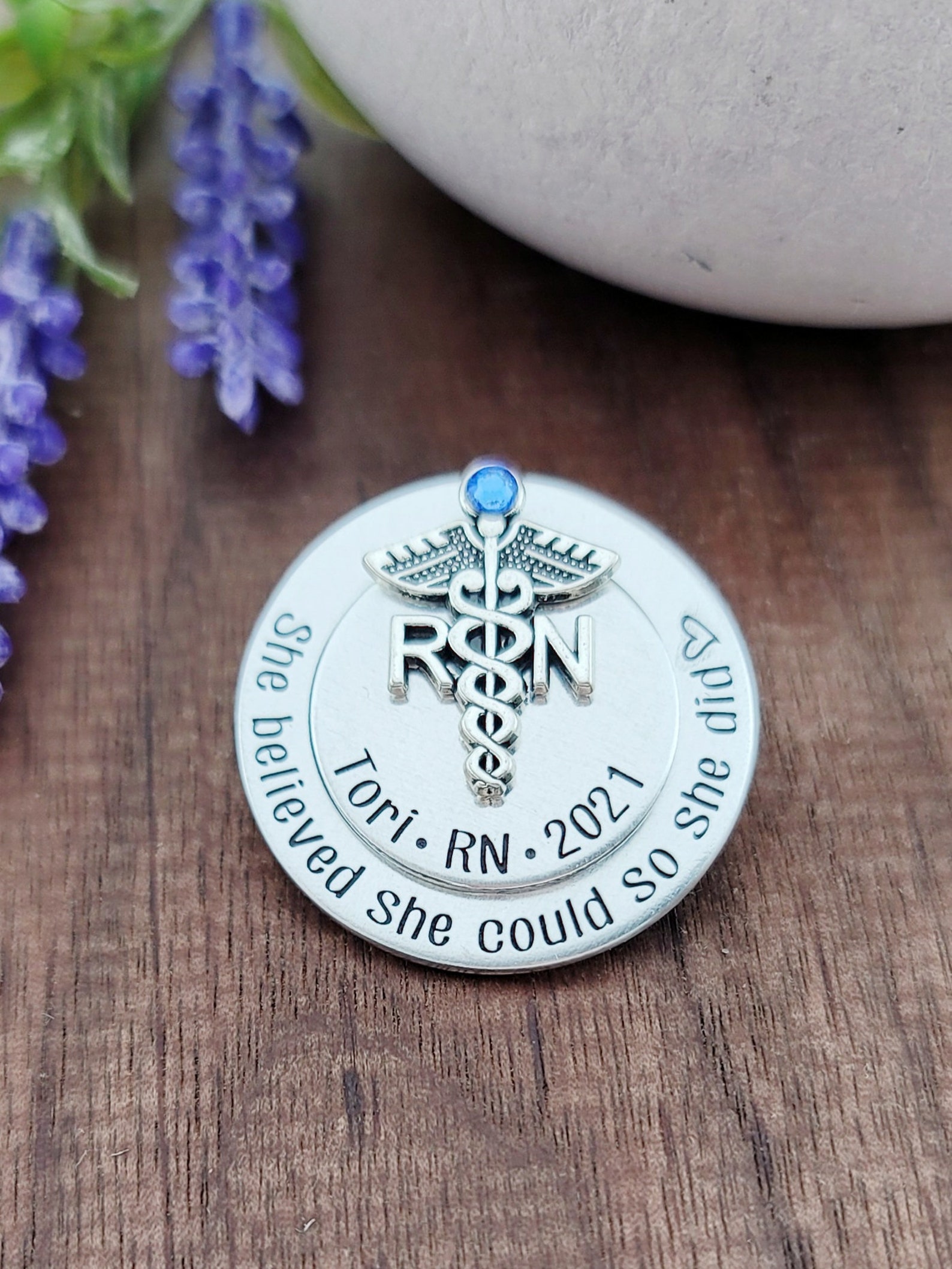 RN Nursing Pin for Nurse Graduation RN Pin Gift for Nurse - Etsy