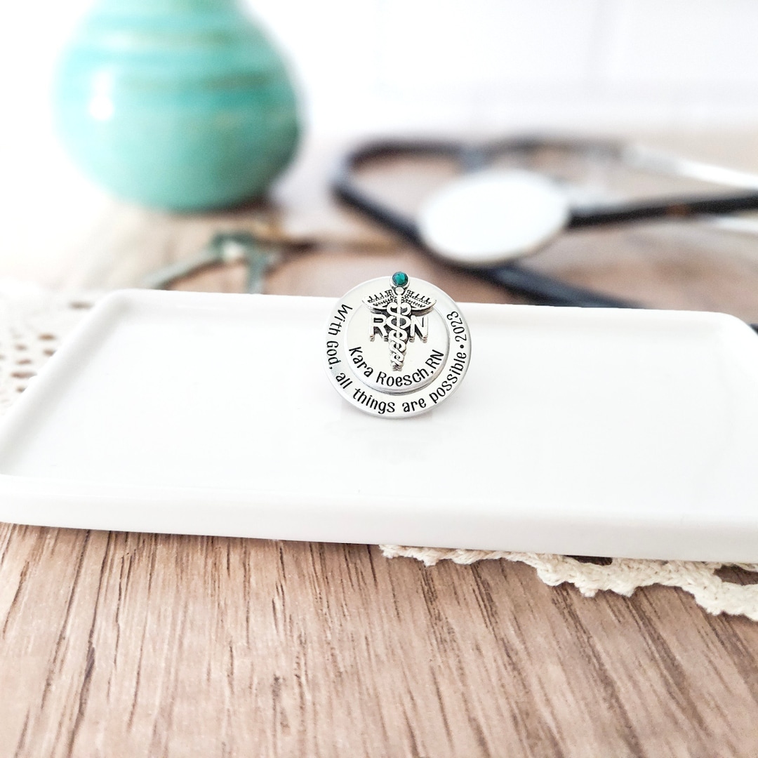 RN Pin for Pinning | RN Pin Gift for Nurse Graduate | RN Nurse Pin ...