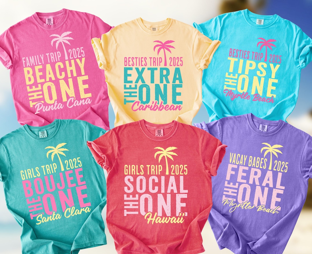 Custom Girls Trip Shirts | Matching Weekend Vacation Comfort Colors Tee ...
