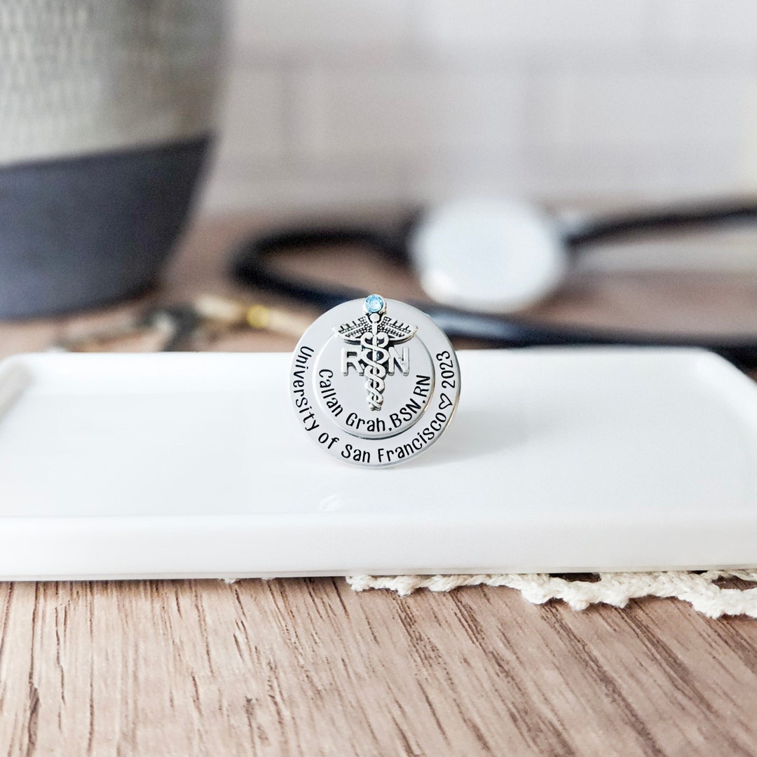 RN Nursing Pin for Nurse Graduation | RN Pin Gift for Nurse Graduate ...