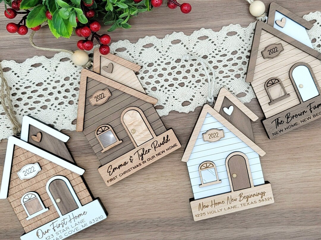 Family Home Christmas Ornament Realtor Closing Gift for - Etsy