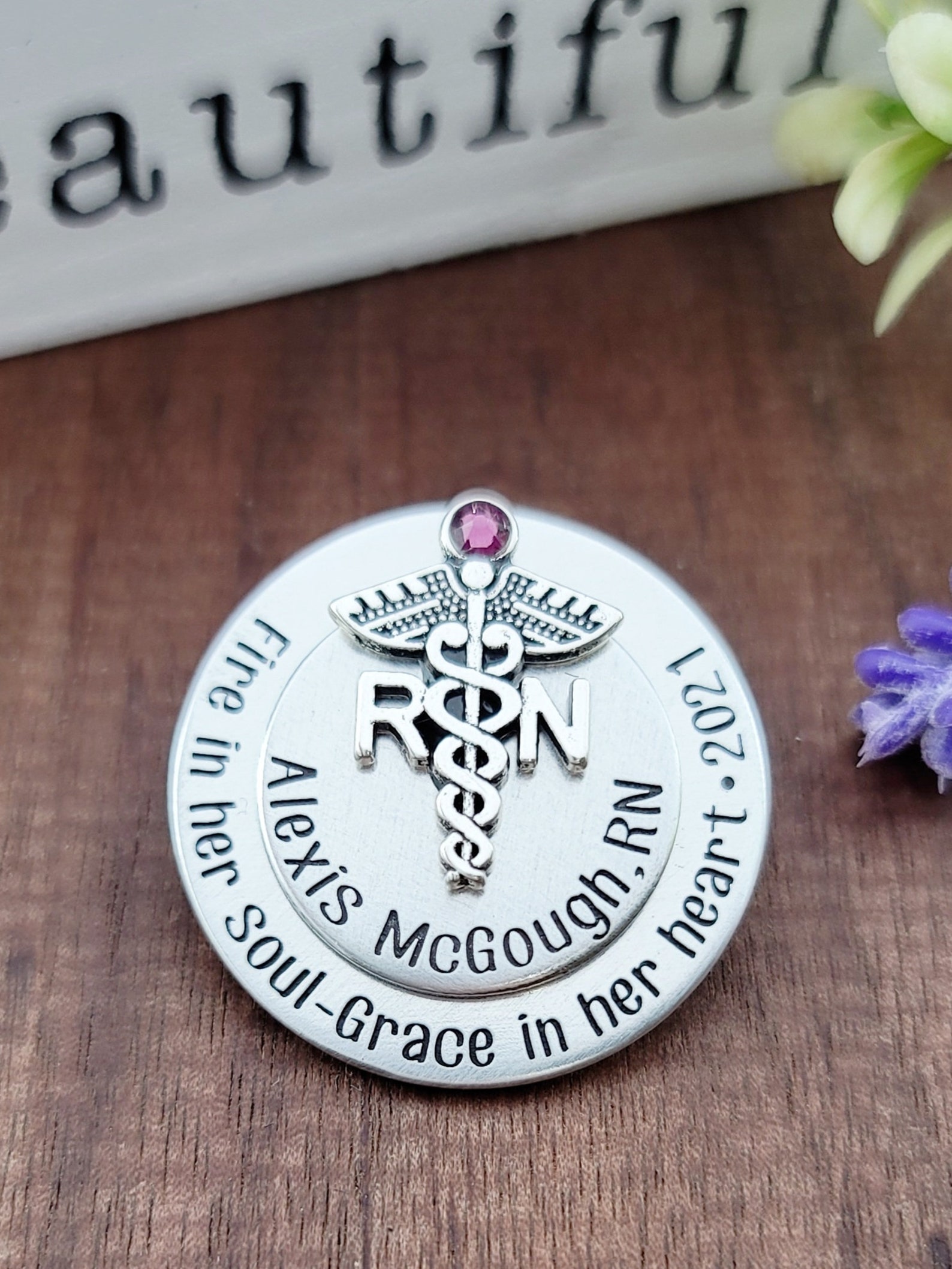 RN Nursing Pin for Nurse Graduation RN Pin Gift for Nurse - Etsy