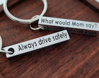 Drive Safe Son Keychain - Etsy