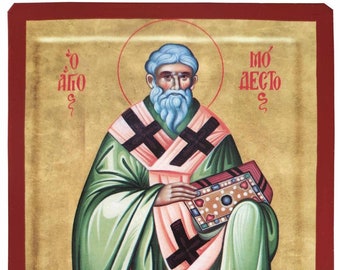 Saint Modestus Icon - Etsy