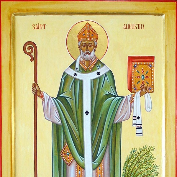 Saint Augustine Icon - Etsy