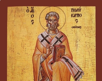Saint Polycarp Icon - Etsy