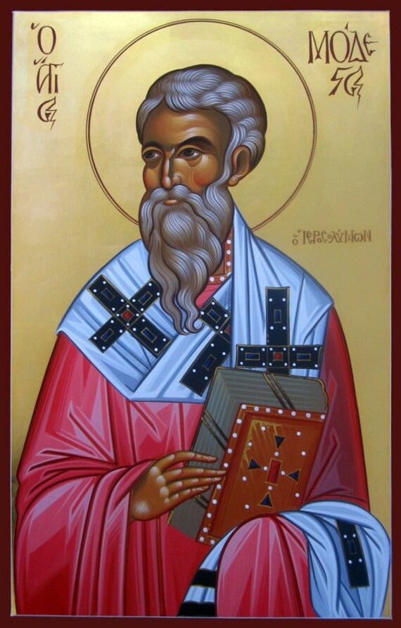 Orthodox Icons Byzantine Saint Modestos Greek Icon Birthday - Etsy